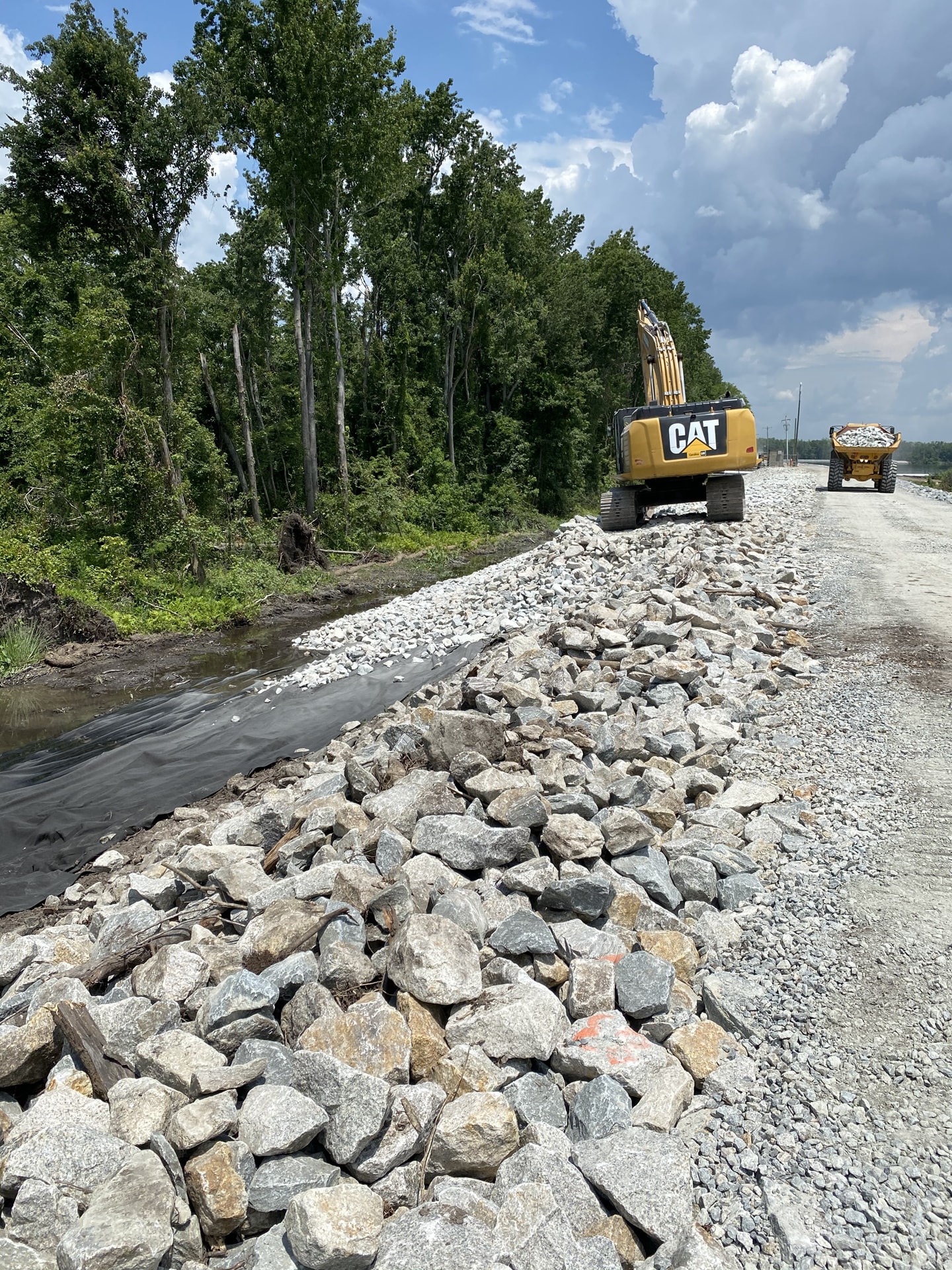 Cooling Lake Dam Repair - Sequoia Services